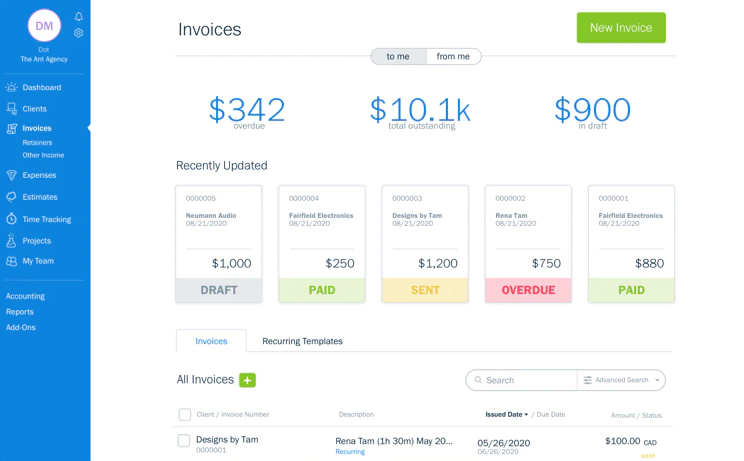 5 Best Freelancer Invoicing Software